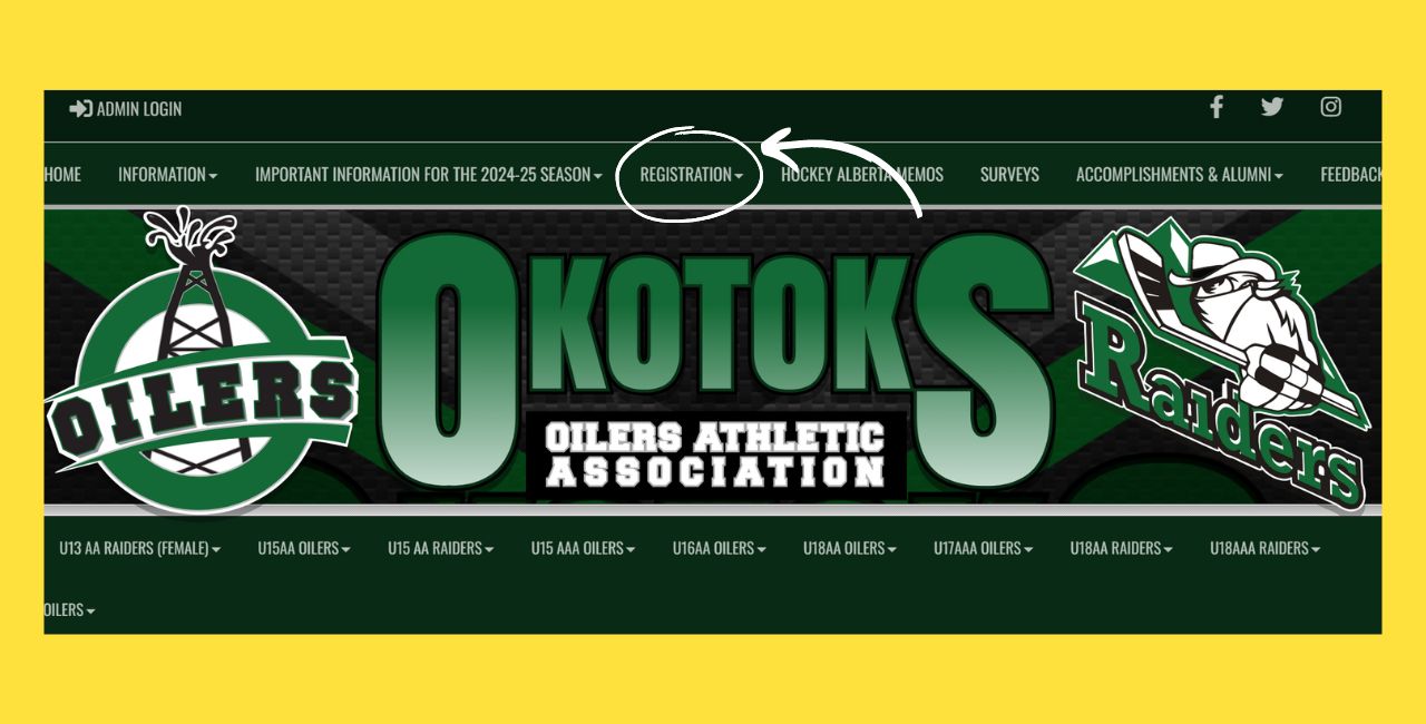 Okotoks Oilers Athletic Association : Website by RAMP InterActive